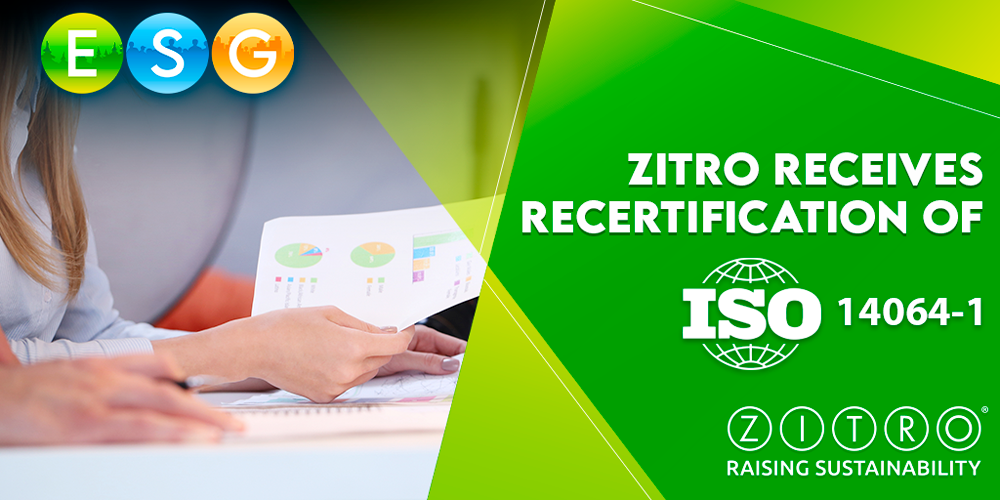 ZITRO RECEIVES RECERTIFICATION OF ISO 14064-1 STANDARD FOR GREENHOUSE ...